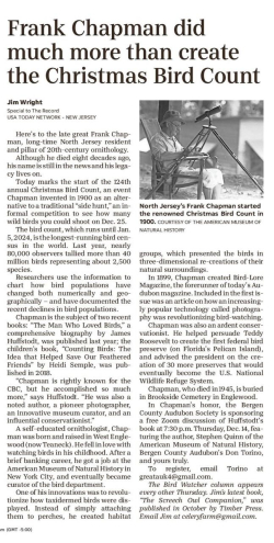 My Column: The Incredible Frank Chapman - Nature Done Wright